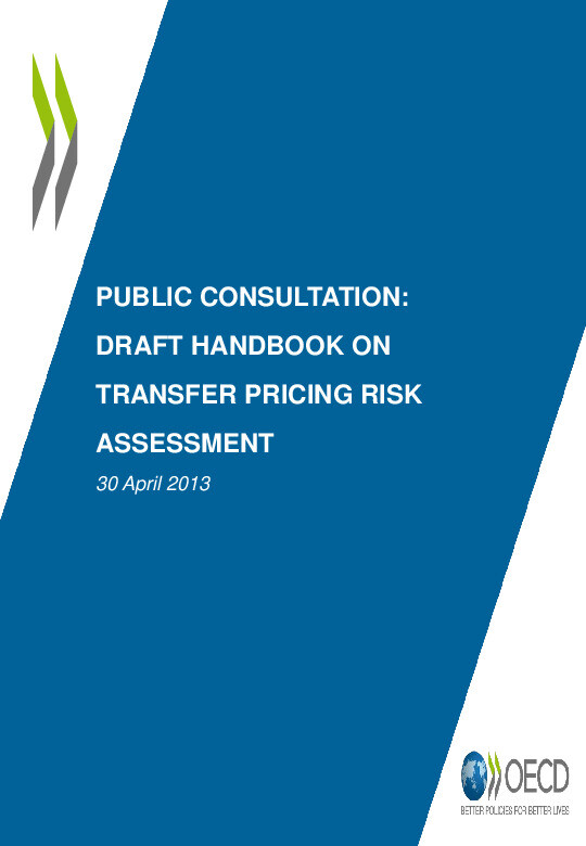 April 2013: Draft Handbook on Transfer Pricing Risk Assessment ...